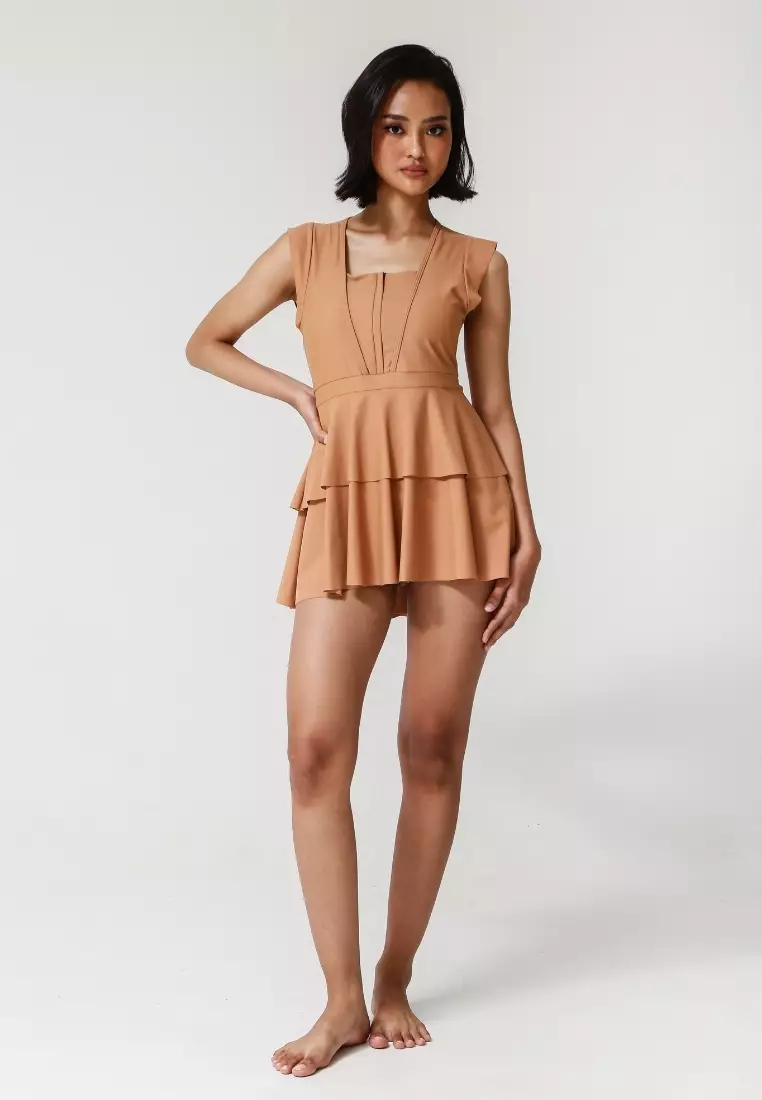 Buy LANUUK LANUUK Serena Midi Swimsuit – Sand 2026 Online | ZALORA