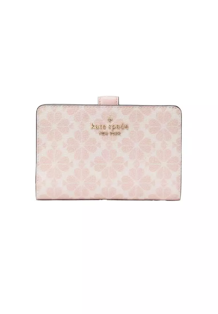 Buy Kate Spade Spade Flower PVC Medium Compact Bifold Wallet Rose Smoke ...