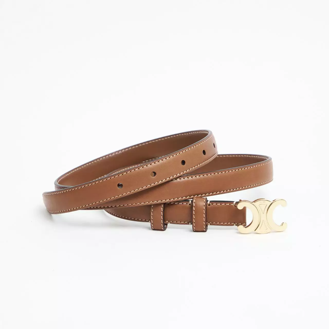 Jual Celine Celine Small Triomphe Belt Natural Calfskin Tan Ghw ...