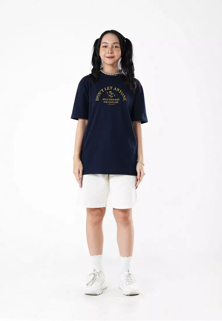 Jual 3SECOND 3Second Women's Oversized Fit T-Shirt Short Sleeve Haruka ...