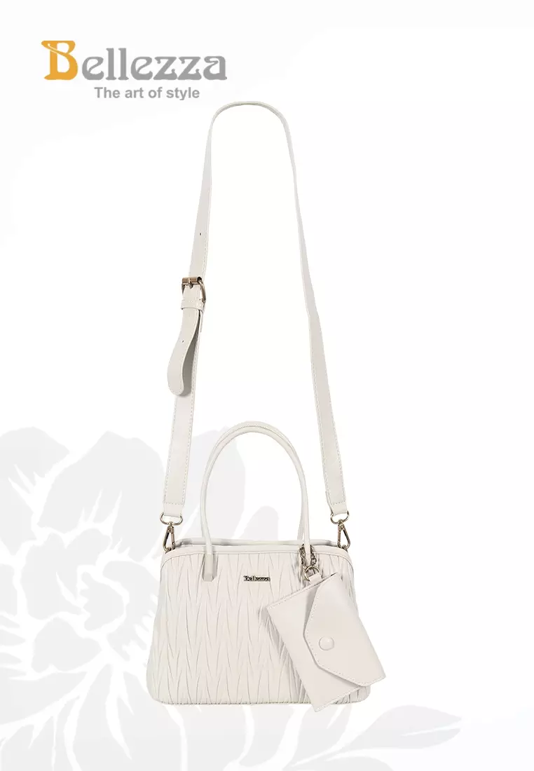 Jual Bellezza Bellezza Handbag MS-691B Off White Original 2025 | ZALORA ...