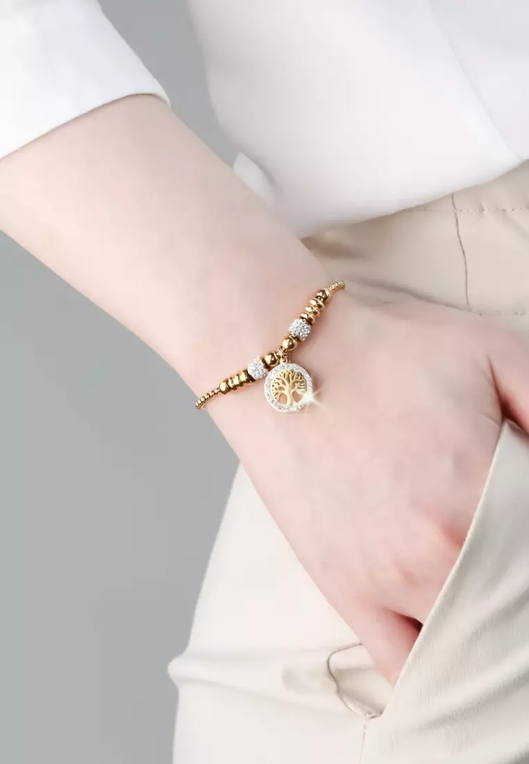 Buy CELOVIS Eden Family Tree Bracelet in Gold Online | ZALORA Malaysia