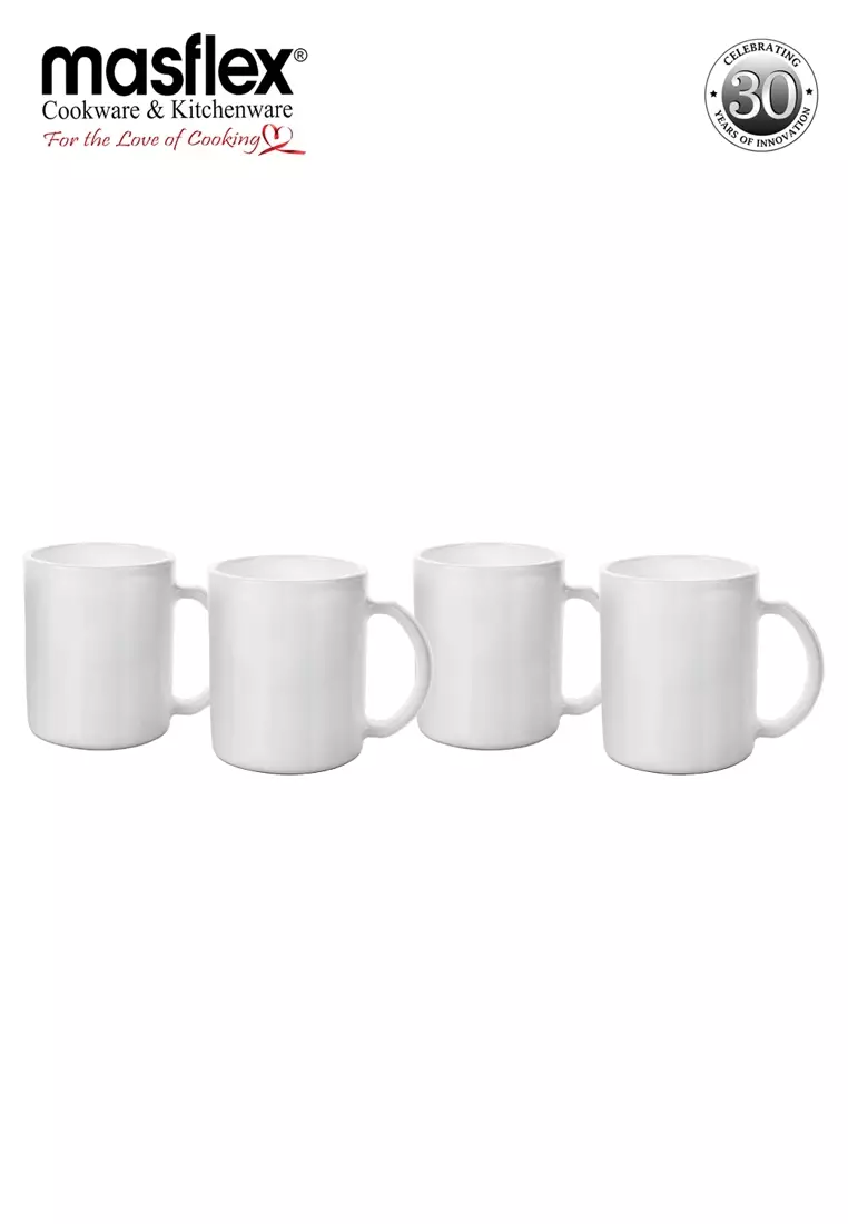 Buy Masflex Masflex 350ml/12oz 4 Piece Opal Mug Set 2025 Online ...