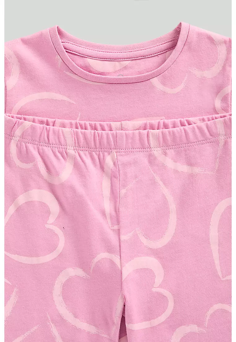 Buy Mothercare Pink Heart Pyjamas Online | ZALORA Malaysia