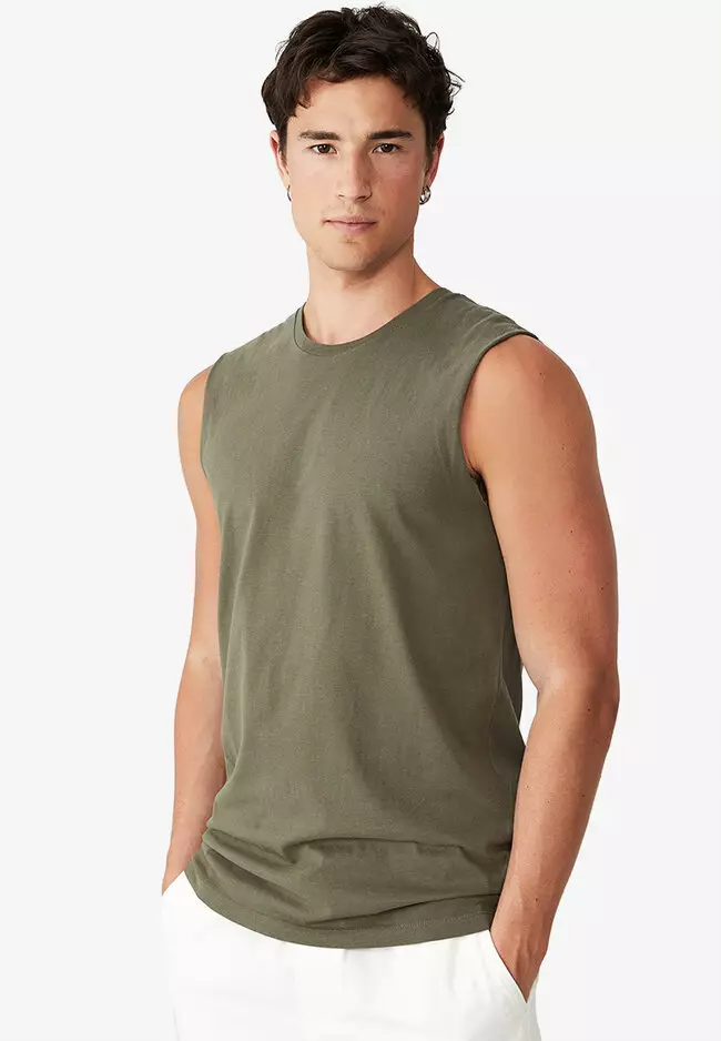 Buy Cotton On Organic Muscle Tee Online | ZALORA Malaysia