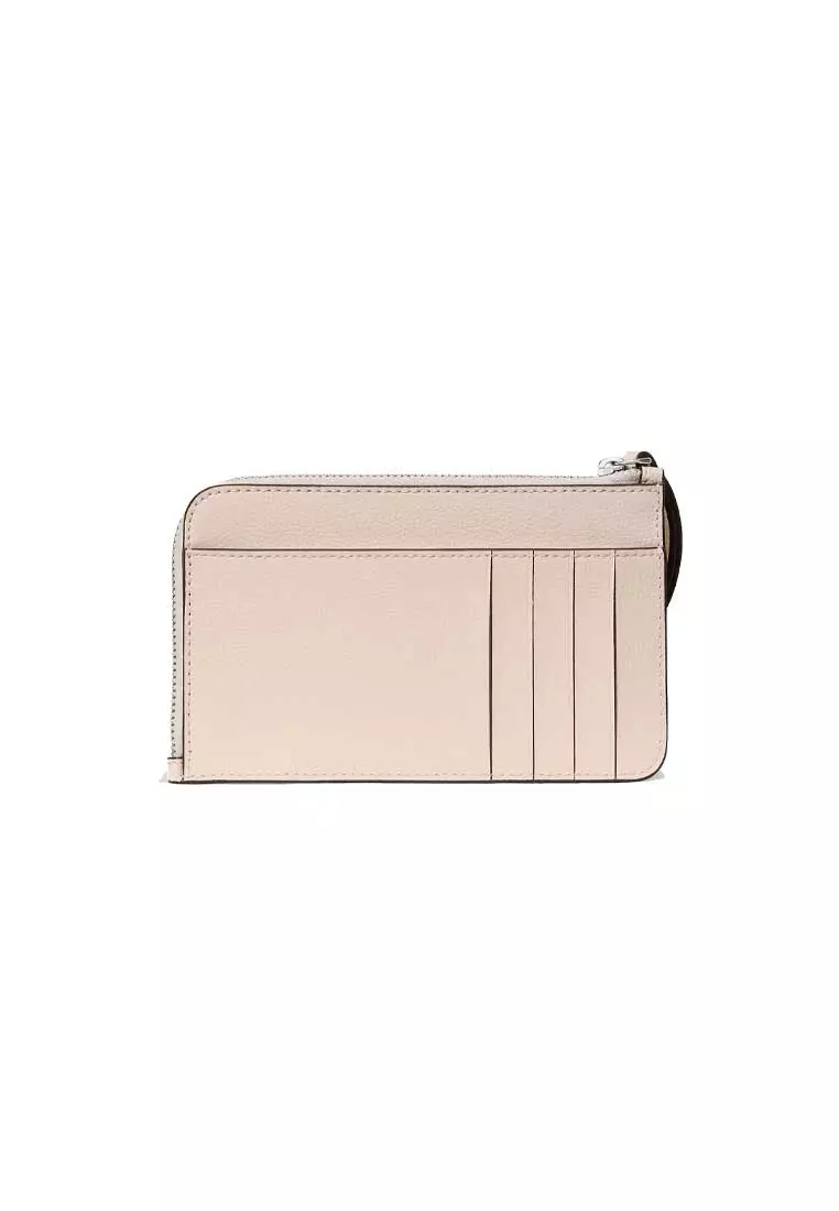 Buy Kate Spade Lucy Floral Small Card Holder Wristlet Fresh Peach Multi ...