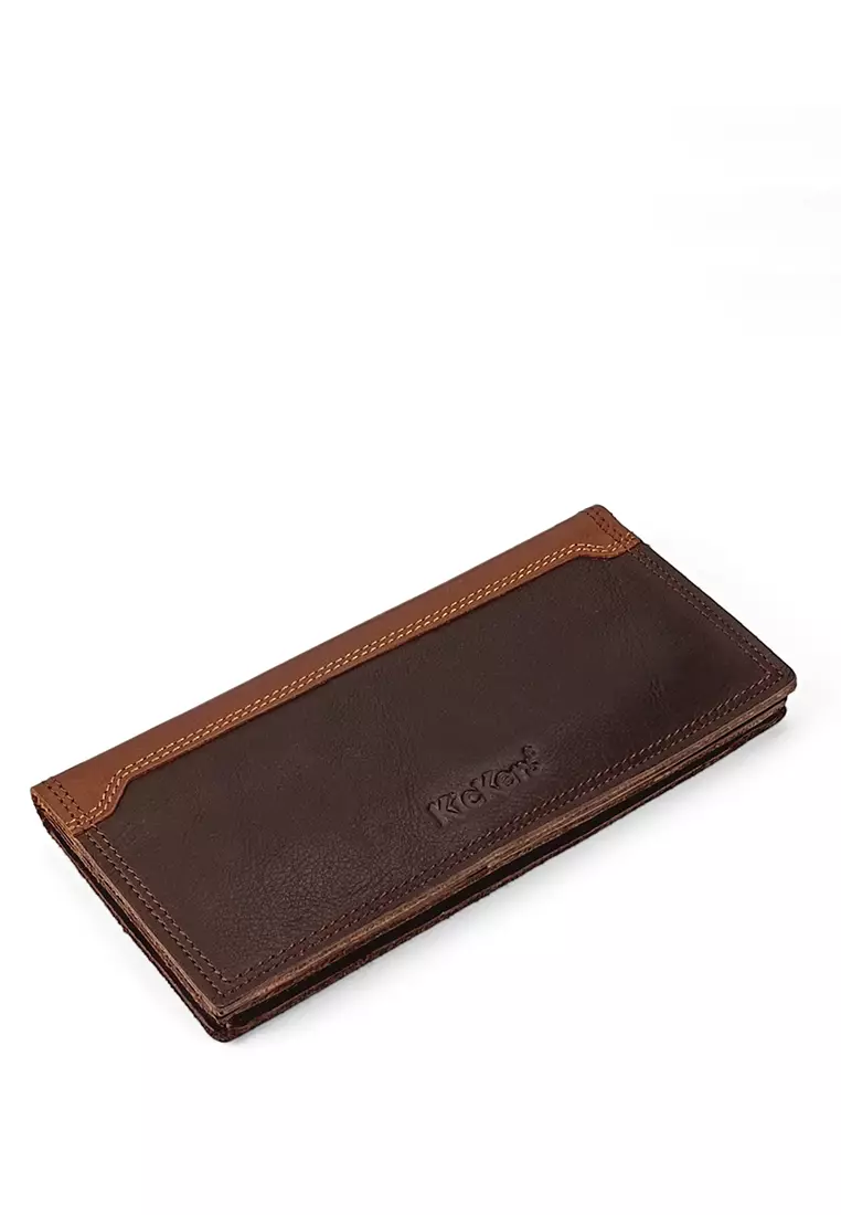 Buy Kickers KICKERS Full Grain Cowhide Long Wallet with Full Leather ...