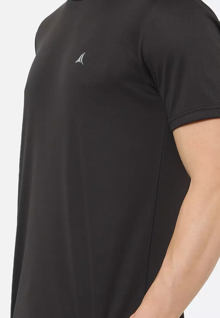 Fitleasure Black Essential Workout/Running Men's Sportswear Tee 2025 | Buy Fitleasure Online ...