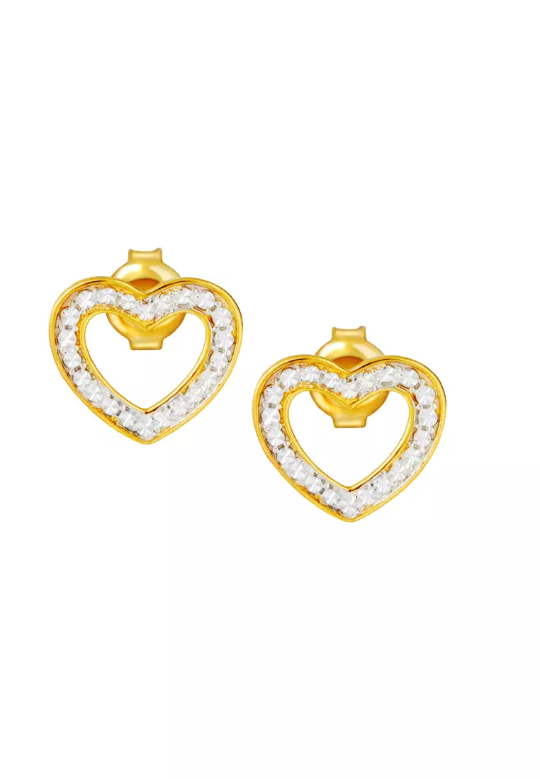 Buy TOMEI TOMEI Matters of the Heart Earrings, Yellow Gold 916 2025 ...