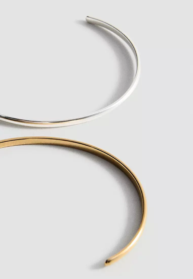 Buy Mango Set of Assorted Stainless Steel Bracelets Online | ZALORA ...