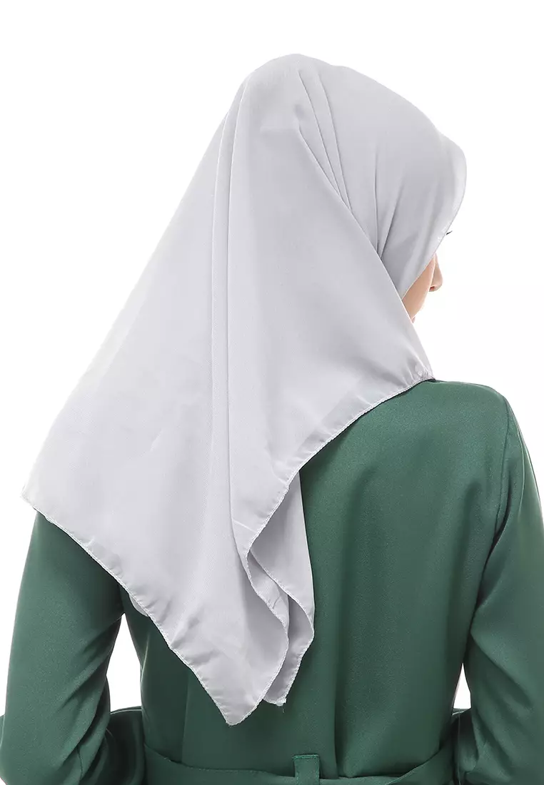 Jual Evernoon Kanya Hijab Scarf Motif Polos Wanita Muslimah Relaxed Fit - LightGrey Original ...