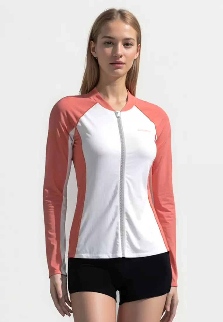 Sunseeker Supplementary Ladies Peach Zip Front UV Jacket 2025 | Buy ...