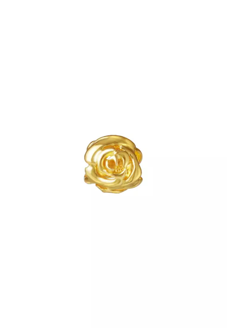 Buy TOMEI TOMEI Rose Charm, Yellow Gold 916 Online | ZALORA Malaysia