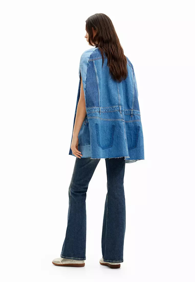 Buy Desigual Denim Poncho. 2026 Online | ZALORA