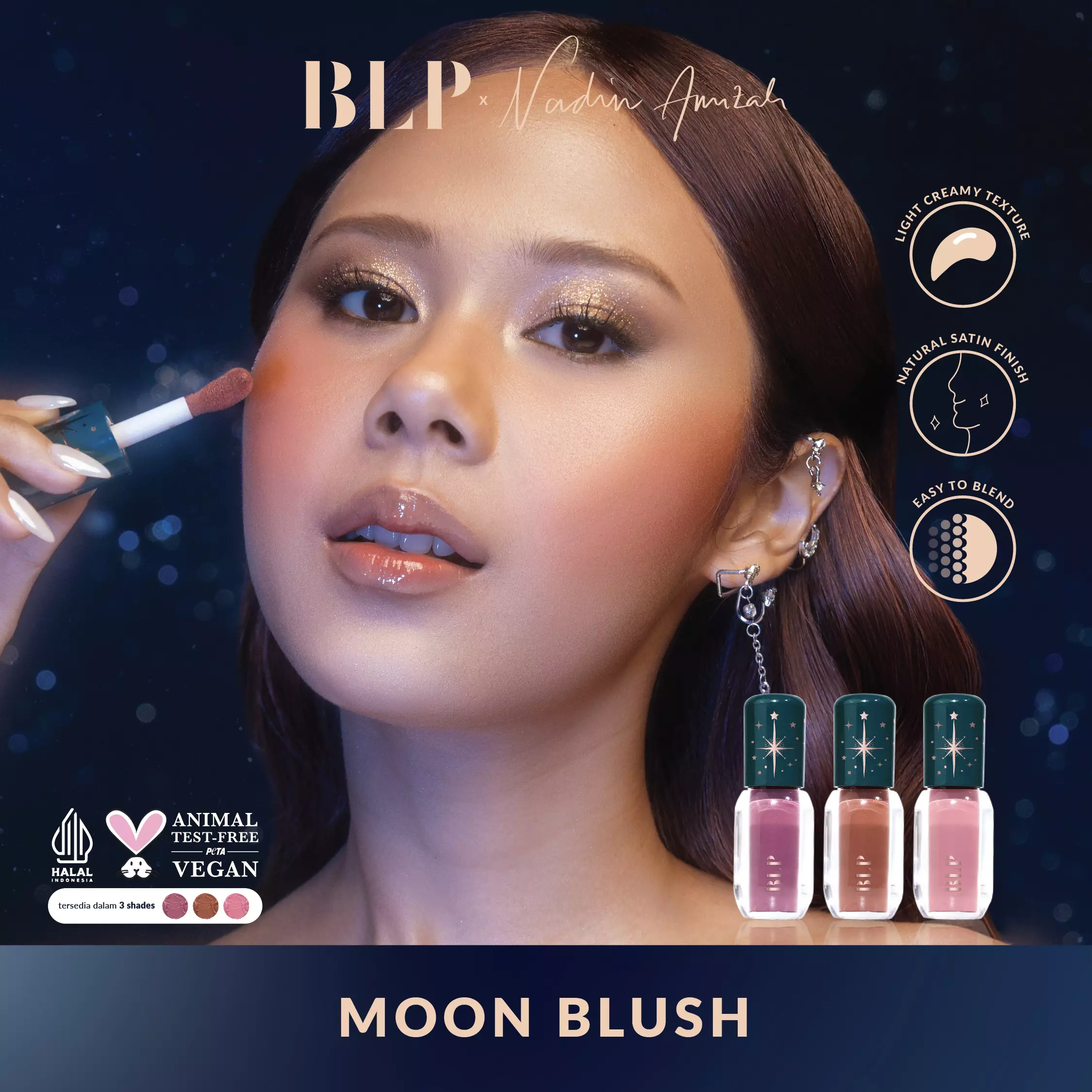Jual BLP Beauty BLP x Nadin Amizah - Moon Blush Milky Way - Liquid Blush Original 2025 | ZALORA ...