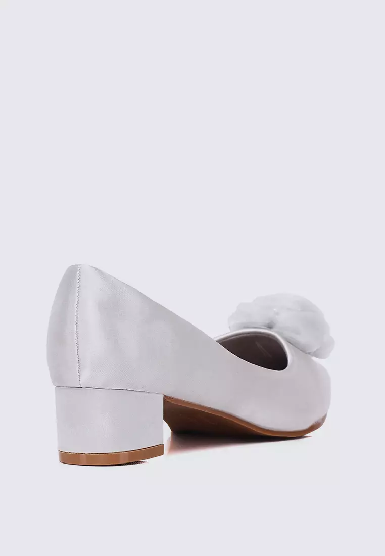 Buy My Ballerine Sereia Comfy Heels In Silver 2026 Online | ZALORA