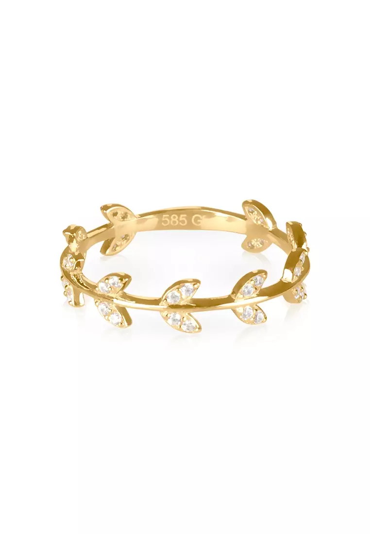 Buy Foundry Foundry 14k Lily Ring Gold 2024 Online | ZALORA Philippines