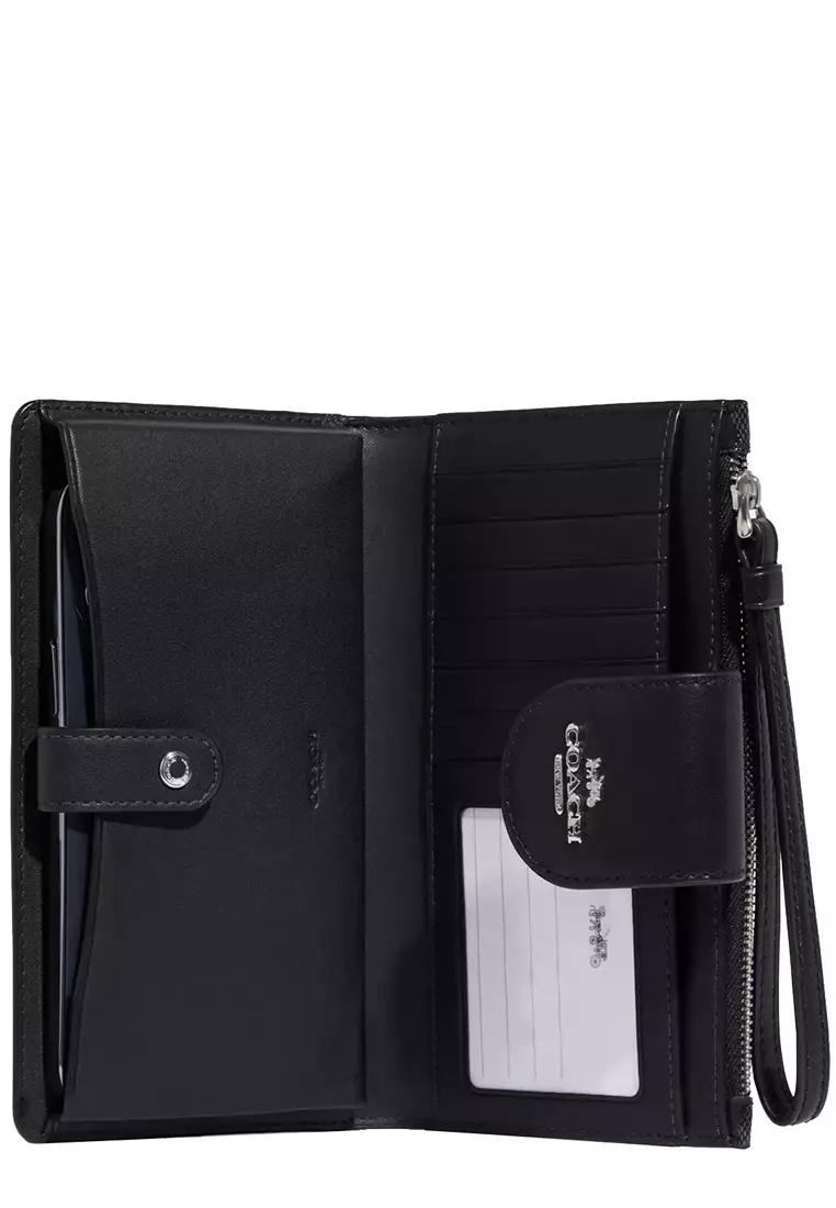 Buy Coach Phone Wallet In Colorblock Signature Canvas in Graphite ...