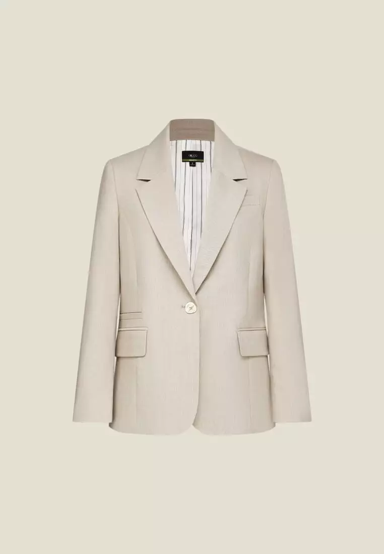 Buy G2000 G2000 Zig Zag Twill Blazer 2025 Online | ZALORA