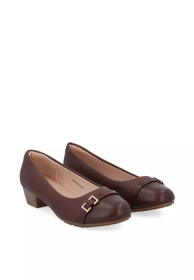Buy Carlo Rino Dark Brown Beryl Low-Heeled Flats 2025 Online | ZALORA ...