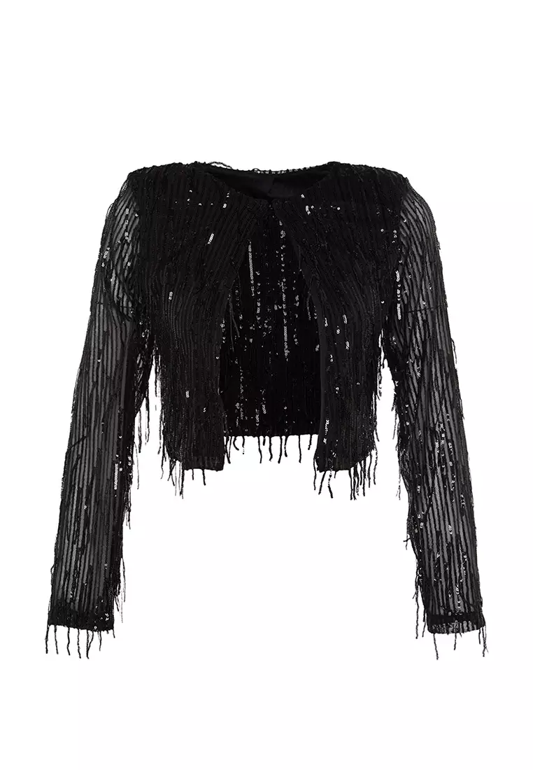 Buy Trendyol Sequin Jacket 2026 Online | ZALORA Philippines