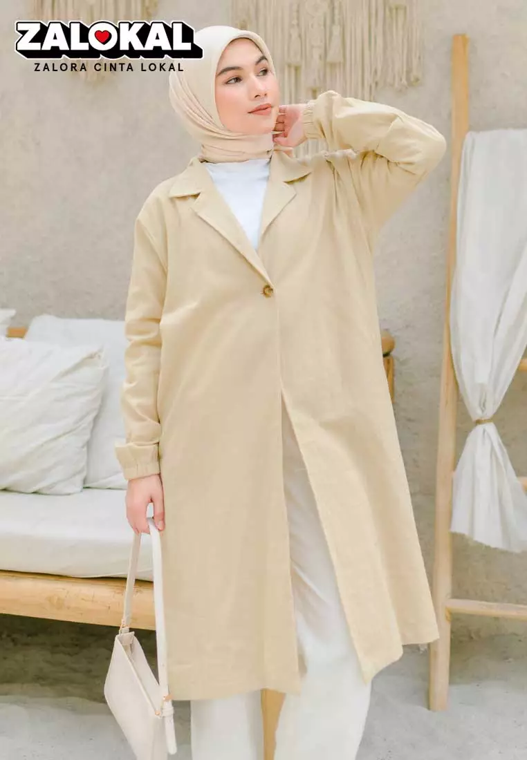 Jual Lozy Hijab Soren Outer Creamy Original 2023 | ZALORA Indonesia