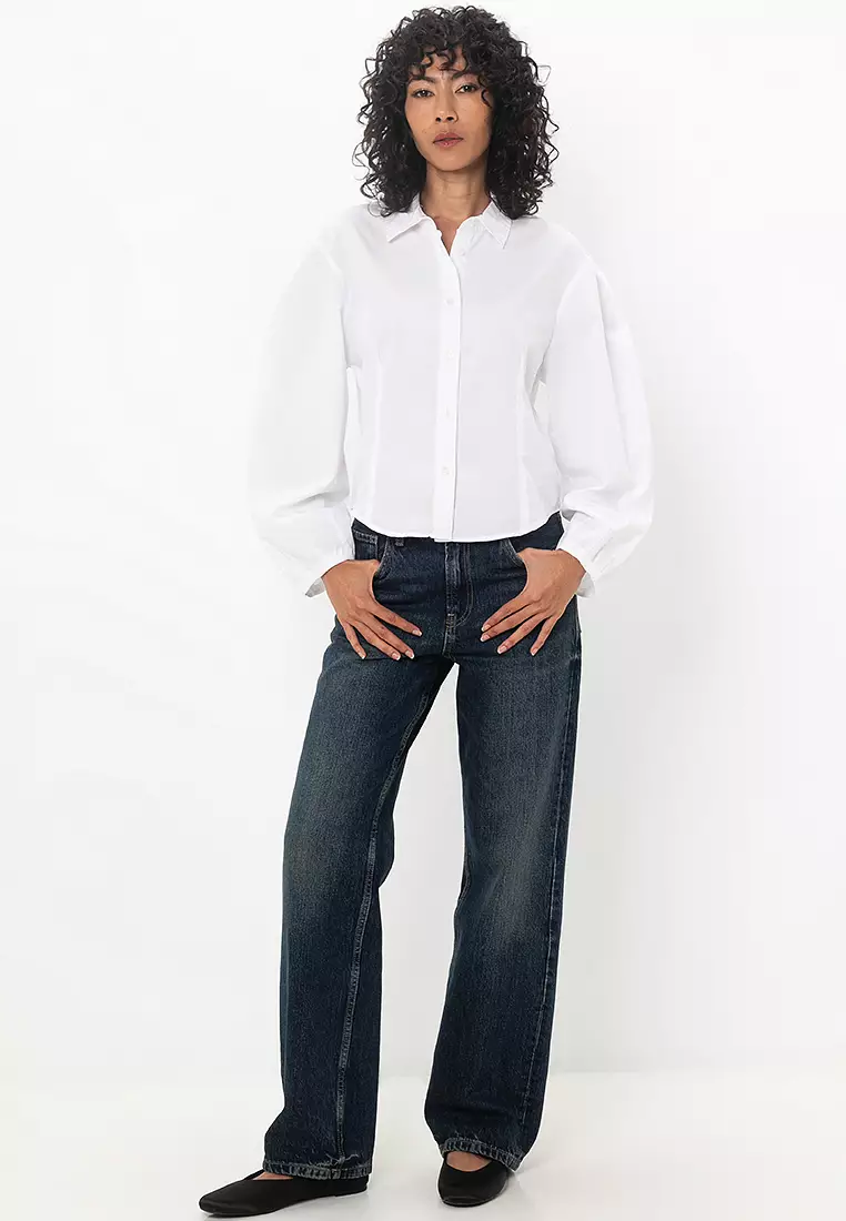 Buy GAP Balloon Sleeve Shirt Online | ZALORA Malaysia