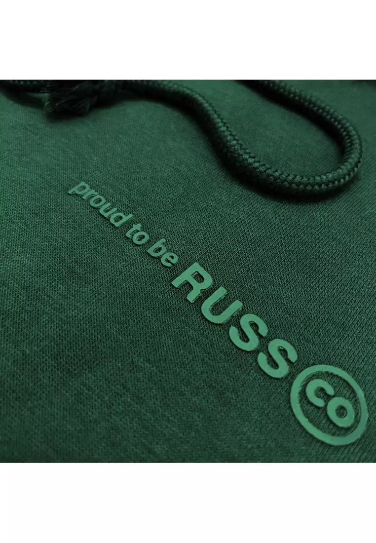 Jual Russ & Co Russ Sweater Hoodie Lank Green Original 2024 | ZALORA ...
