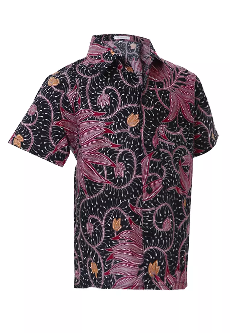 Jual Hamlin Lucas Kemeja Formal Batik Anak Laki-laki Lengan Pendek ...