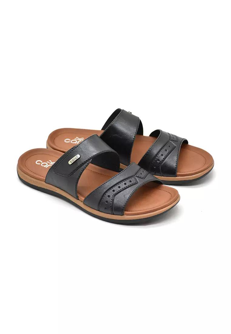 Jual Carvil Carvil SANDAL TERIOS-02 M BLACK Original 2025 | ZALORA ...