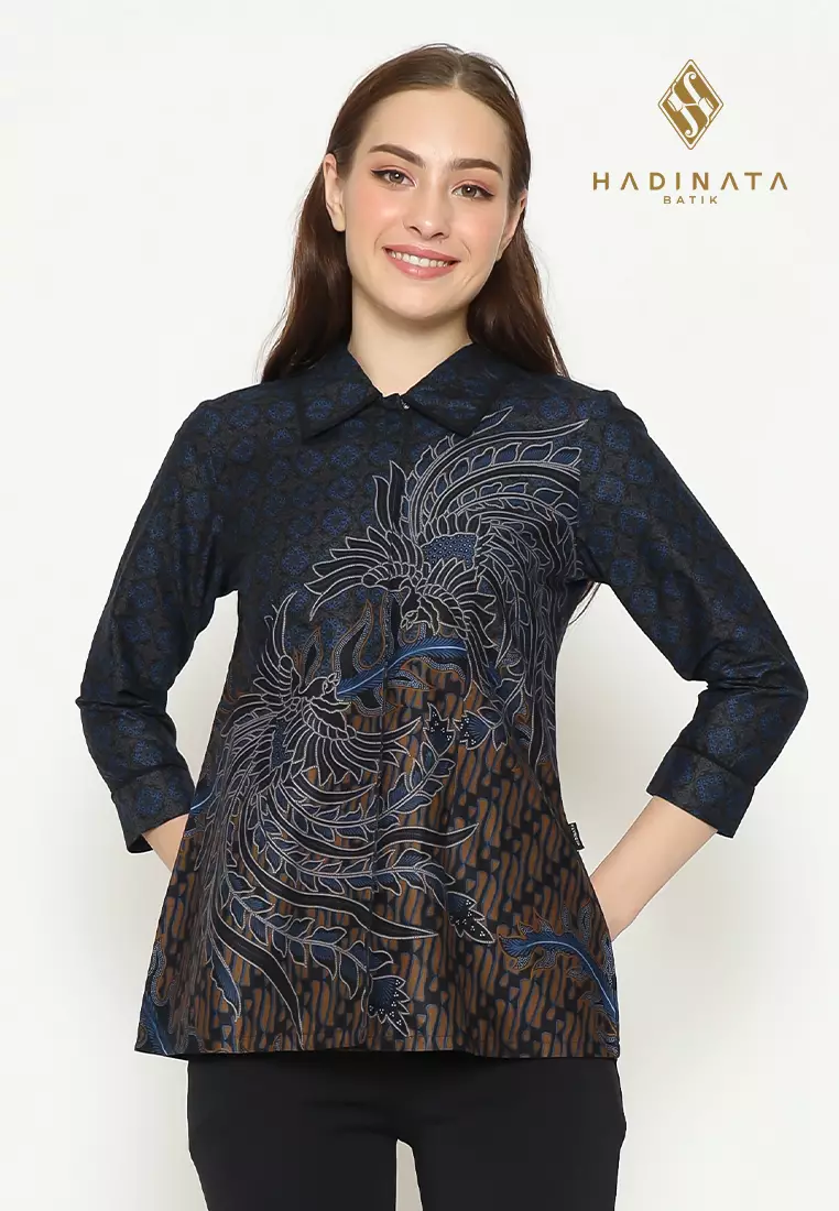Jual Hadinata Batik Hadinata Batik Wanita Superfine Blouse Lavanya Luvan Original 2025 | ZALORA ...