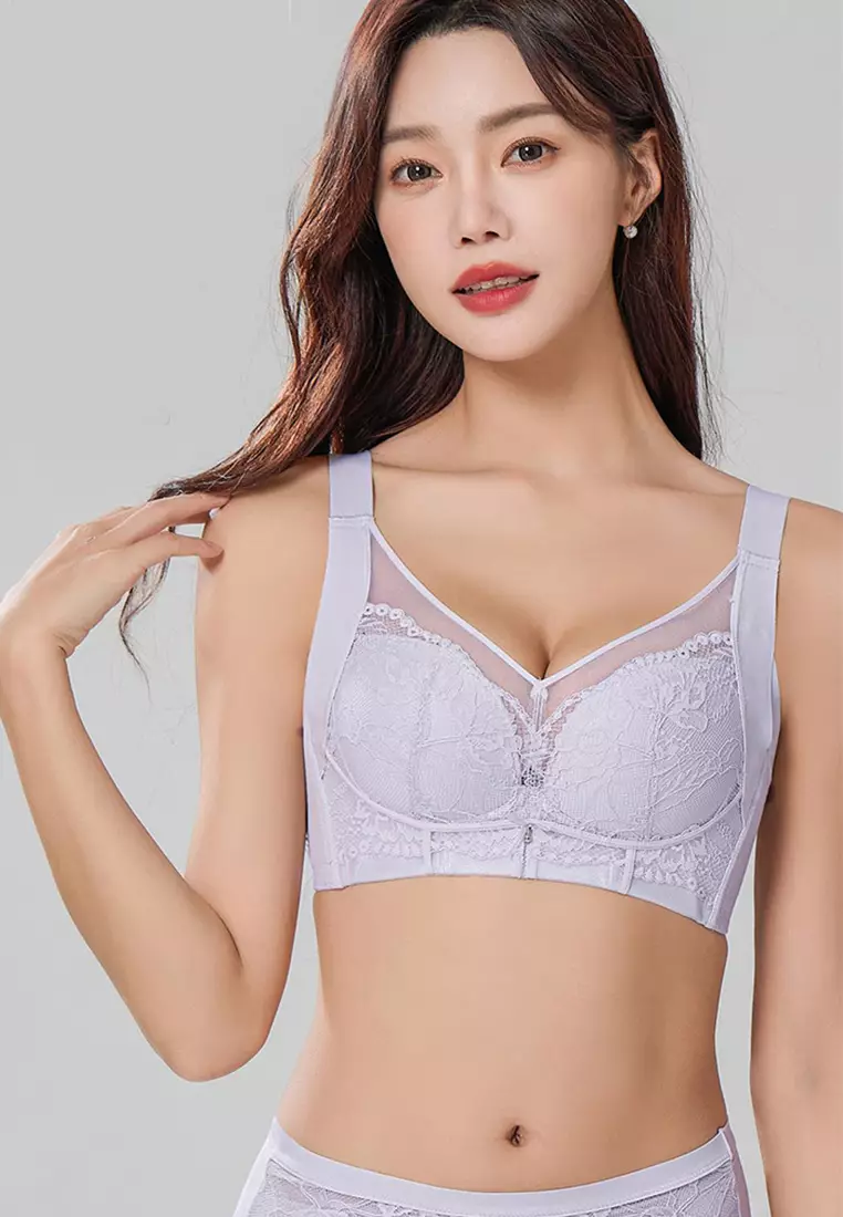 Buy LYCKA MMB1080- LYCKA Lady Non-Wired Bra-Purple 2024 Online | ZALORA
