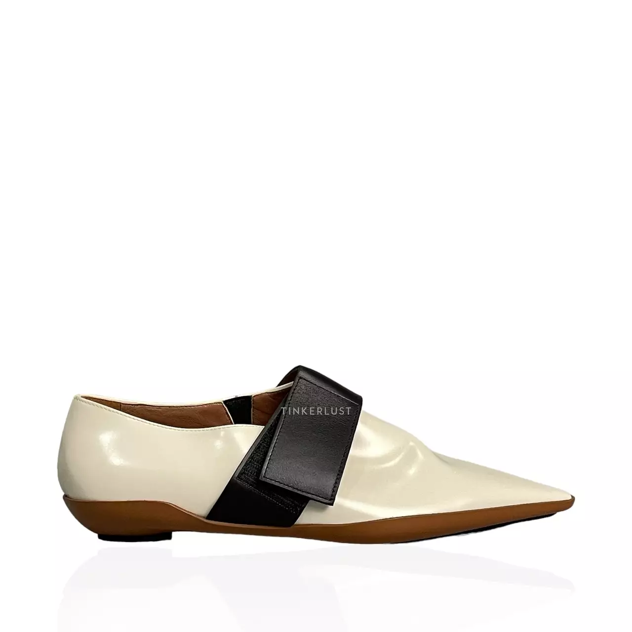 Jual MARNI [PRELOVED] Marni Ivory Pointed Flats Original 2024 | ZALORA ...