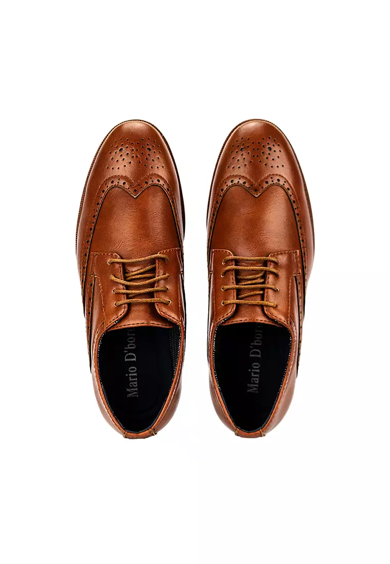 Buy Mario D' boro Runway Men's Casual Oxford Mw 24218 Brown C45 2025 ...