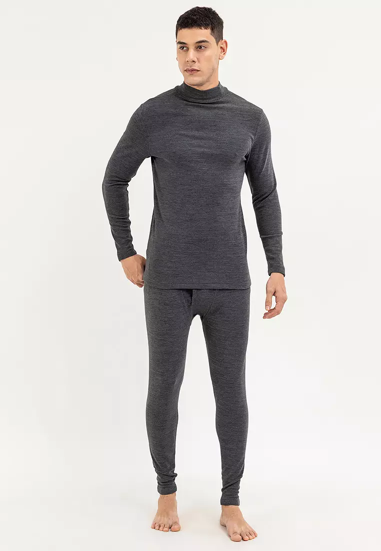 Buy Well Suited Wool Blend Men's Thermal Set 2026 Online | ZALORA ...