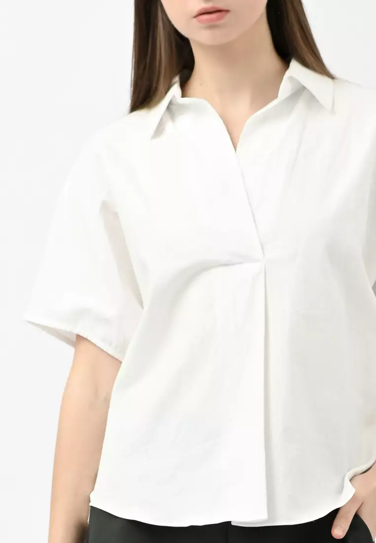 Buy Plain B. Collar Shirt 2026 Online | ZALORA