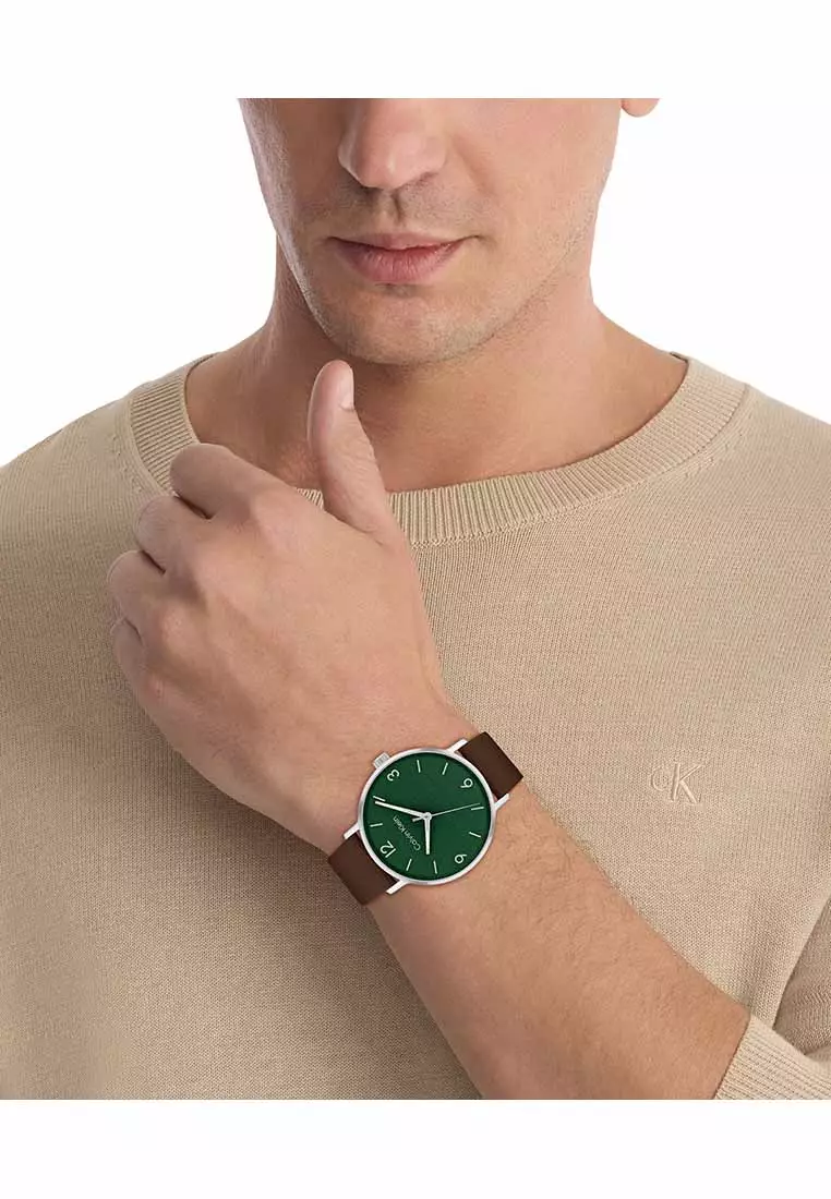 Buy Calvin Klein Modern Green Dial Men's Watch - 25200435 2025 Online ...