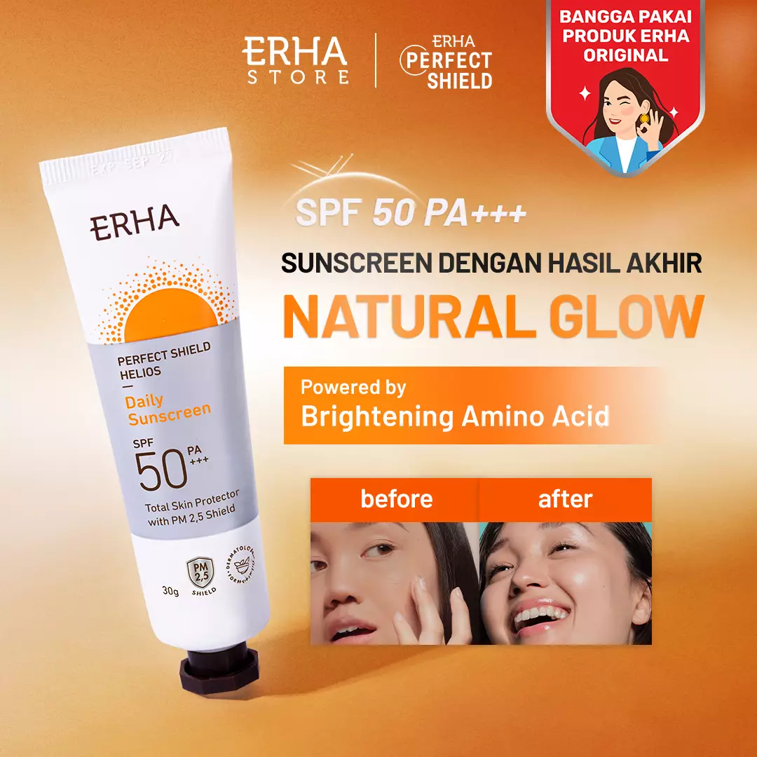Jual Erha Erha Perfect Shield Helios Daily Sunscreen Spf50/Pa+++ Original 2024 | ZALORA Indonesia