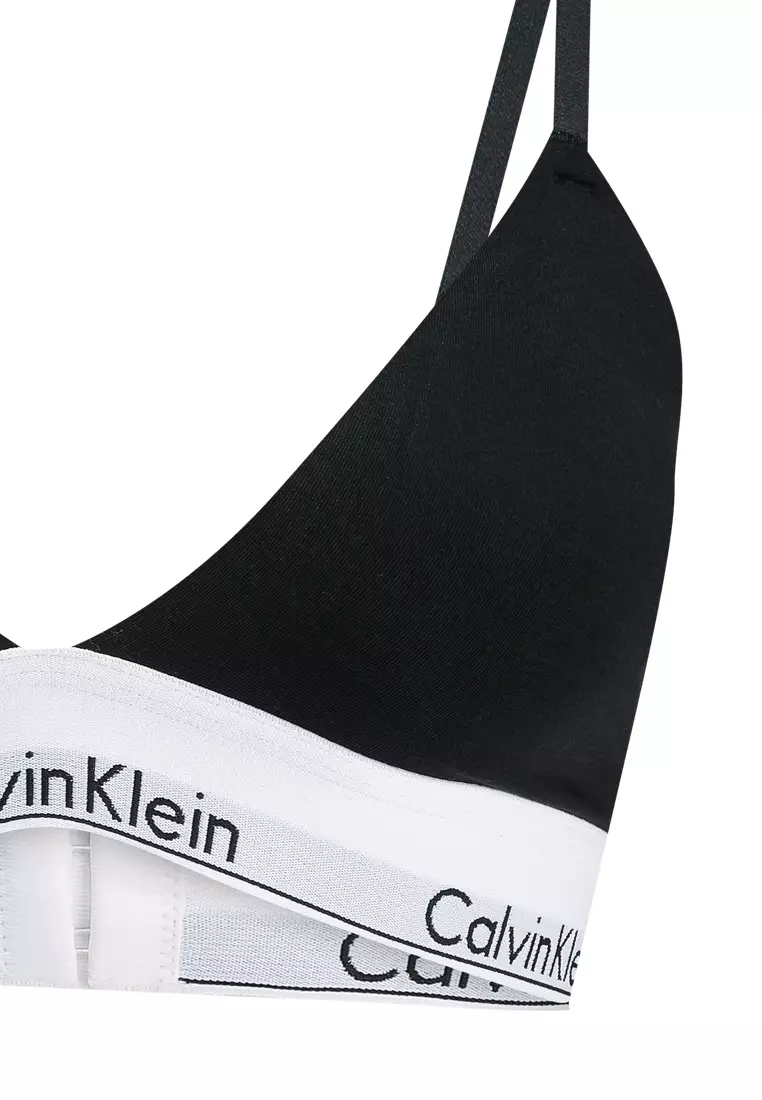 Buy CALVIN KLEIN Modern Cotton Lightly Lined Triangle Bralette - Calvin ...
