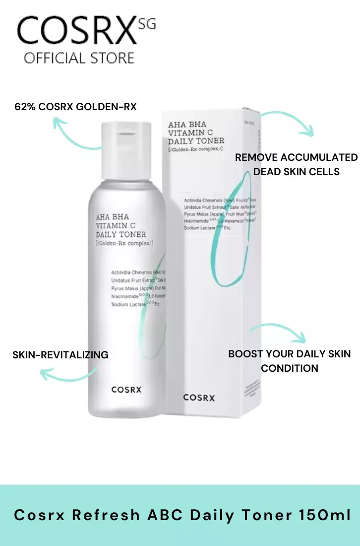 Buy COSRX Cosrx AHA BHA Vitamin C Daily Toner 150ml(ABC Toner) 2025 Online | ZALORA