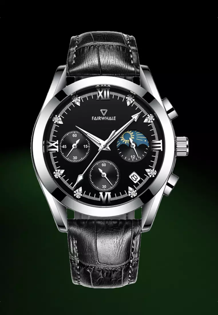 Buy Mark Fairwhale Unisex Stainless Steel Chronograph Quartz Watch ...