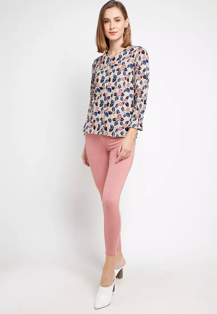Jual Point One DOLORES Floral Blouse Original 2025 | ZALORA Indonesia