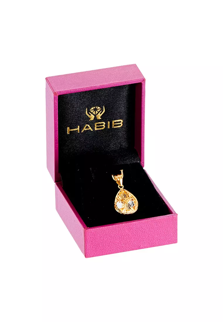 Buy HABIB HABIB 916/22K Yellow and White Gold Pendant PSP051023 2024 ...