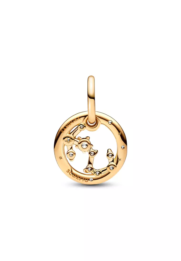 Buy PANDORA Pandora 14K Gold Plated Scorpio Zodiac Dangle Charm Online ...