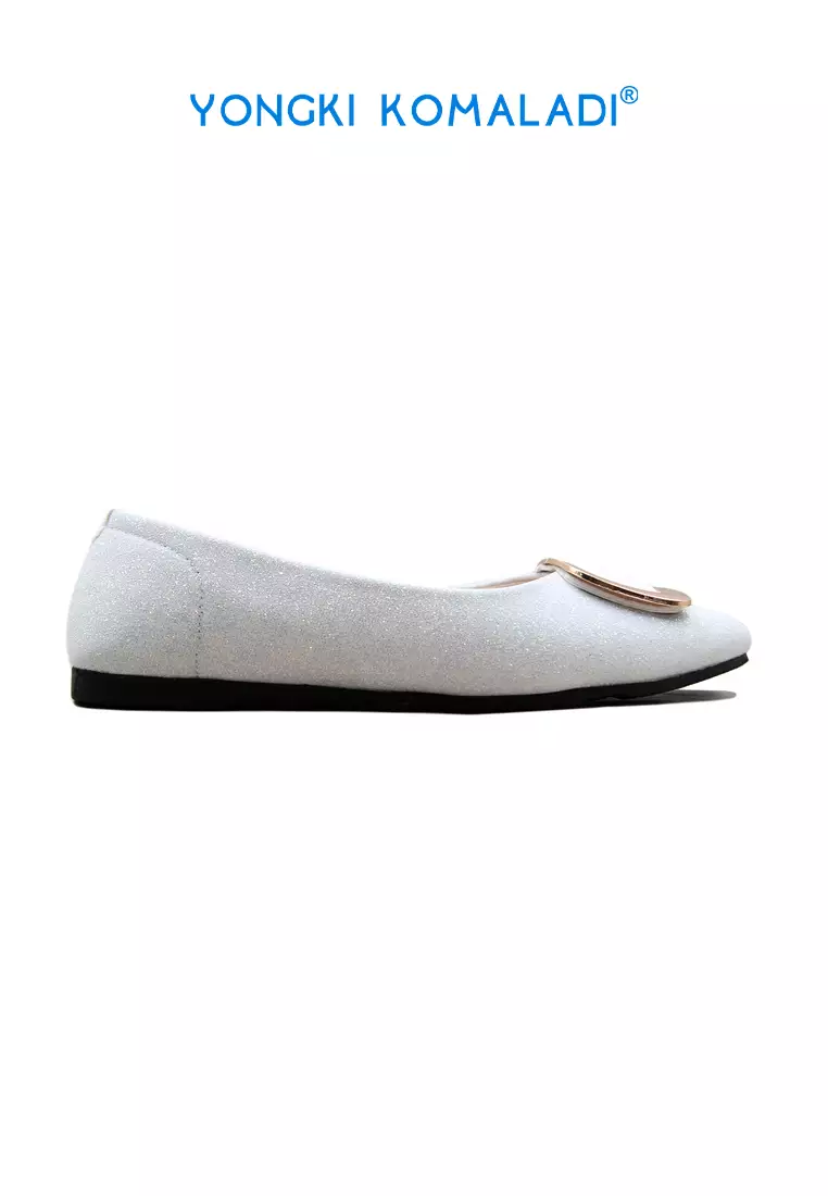 Jual Yongki Komaladi [ ORIGINAL ] YONGKI KOMALADI FLATSHOES OL-ASDR8232-24 PUTIH Original 2024 ...