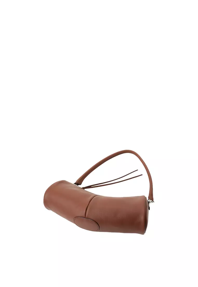 Jual RABEANCO Croissant Barrel Crossbody Clutch Bag - Caramel Original ...