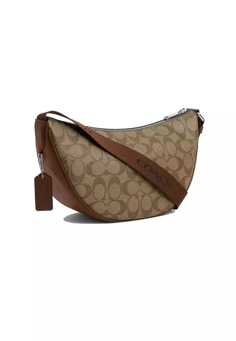 網上選購 Coach Pace Shoulder Bag In Signature Jacquard Silver/Black CT822 ...