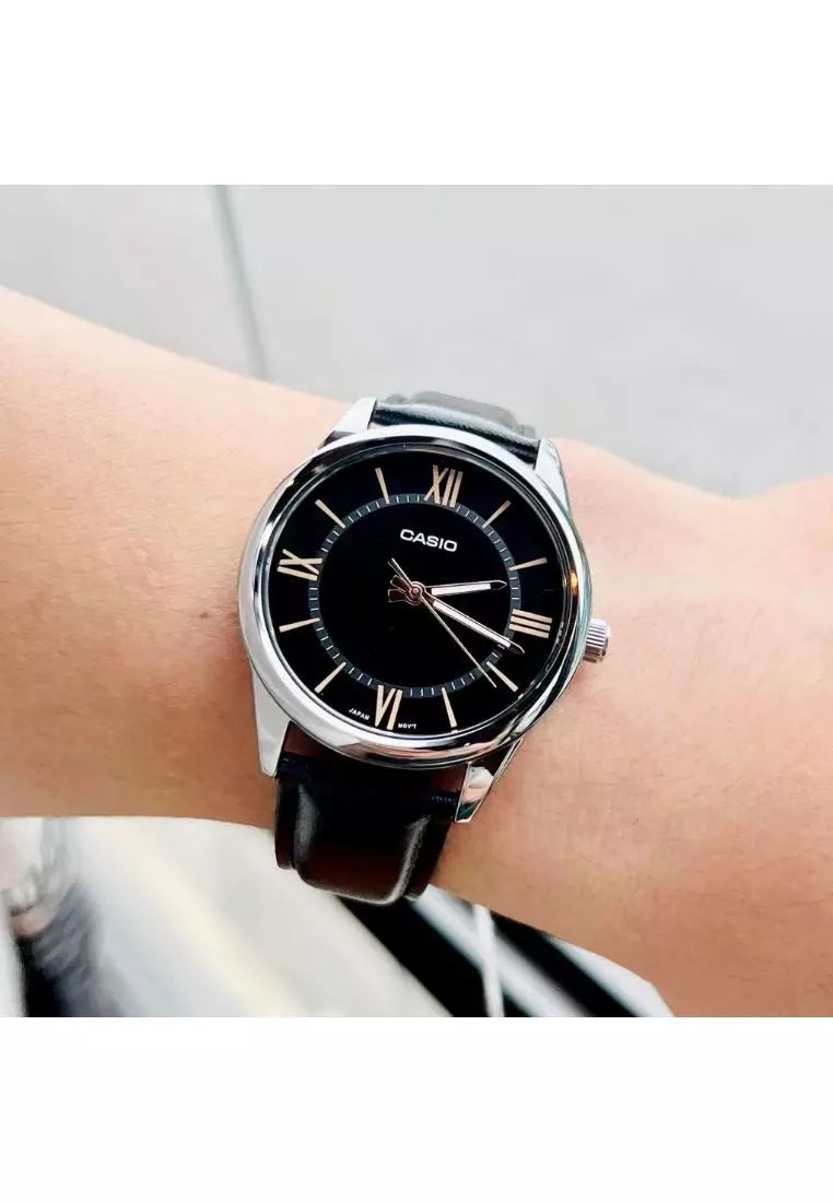 網上選購 Casio Men's Analog MTP-V005L-1B5 Black Leather Watch 2025 系列 ...