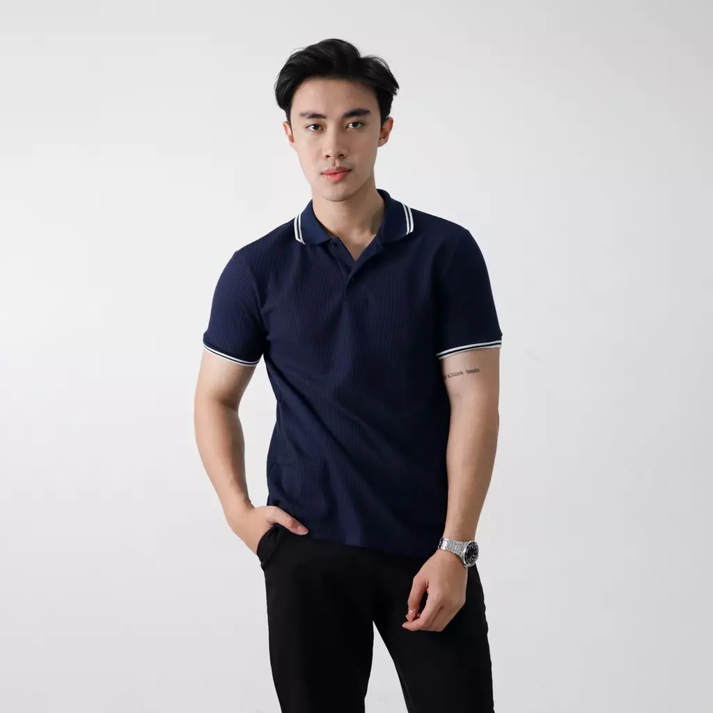 Jual MSMO MSMO Men Charlie Polo Shirt - Navy Original 2024 | ZALORA ...