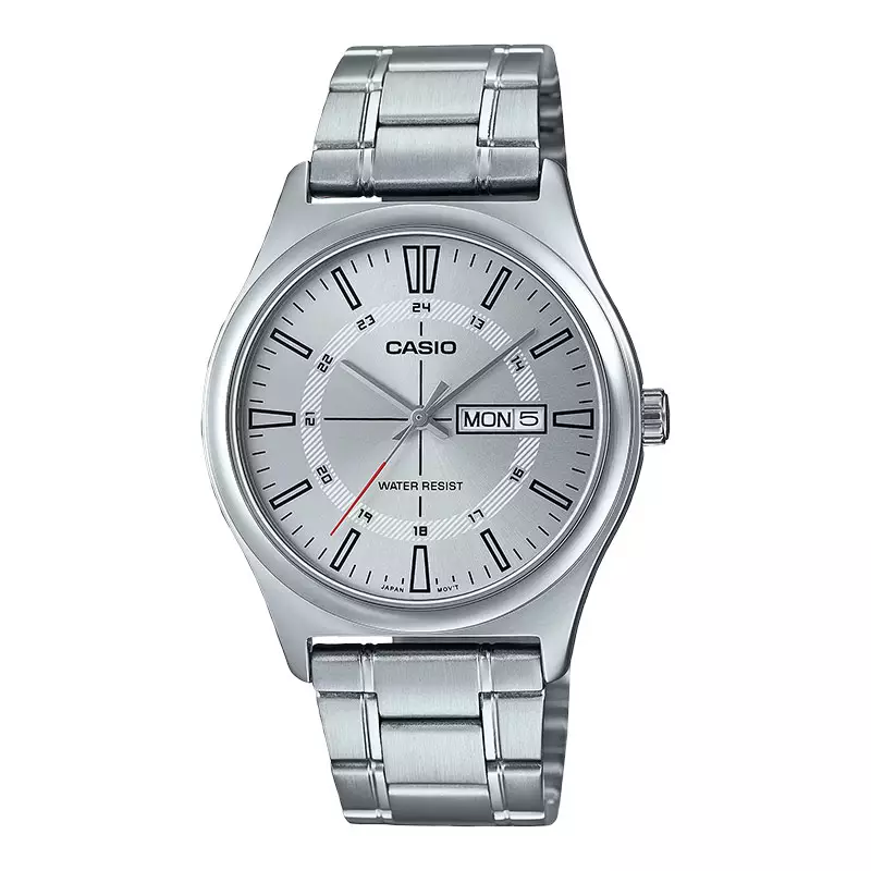 Jual Casio Jam Tangan Pria Casio General MTP-V006D-7CUDF Silver Dial Stainless Steel Band ...